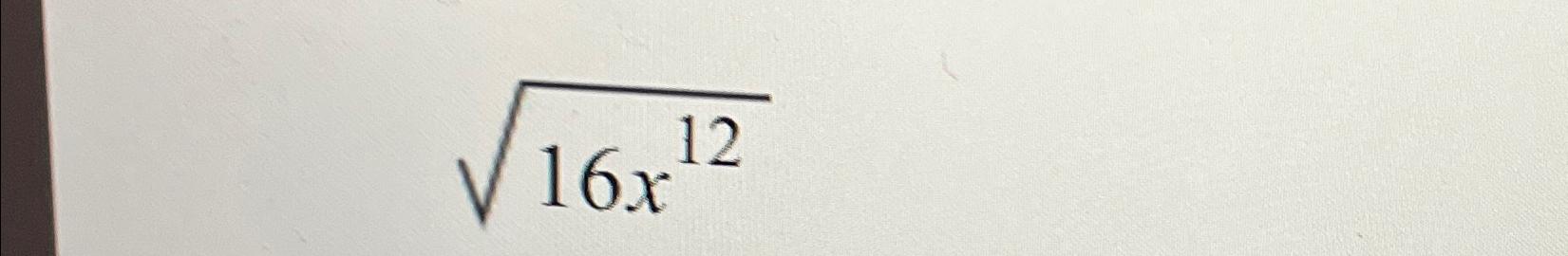 Solved 16x122 | Chegg.com