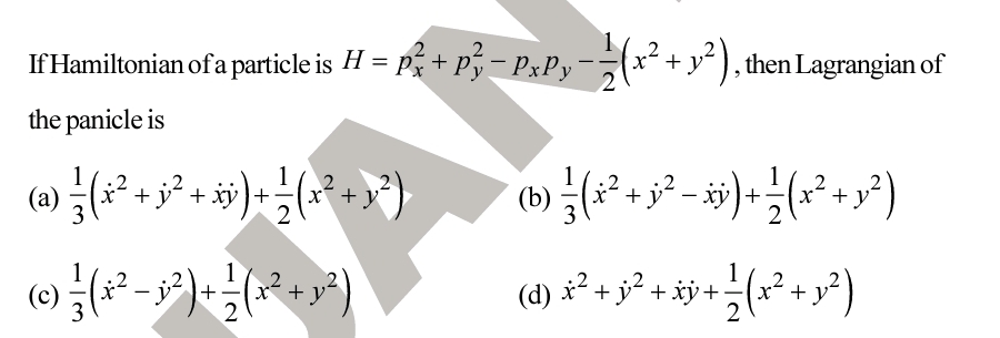 Solved If Hamiltonian of a particle is | Chegg.com