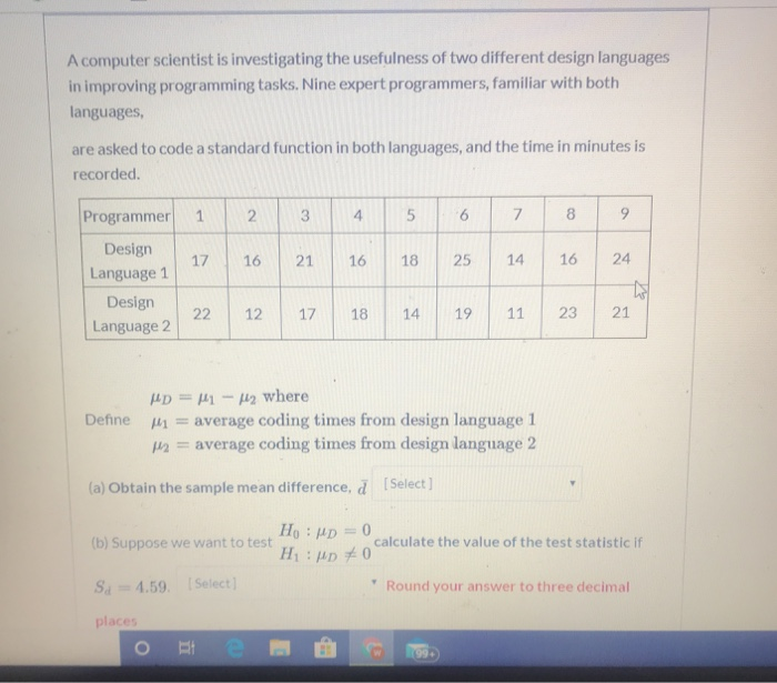 Solved A computer scientist is investigating the usefulness | Chegg.com
