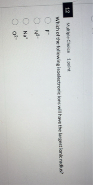 Solved Multiple Choice 1 ﻿pointWhich of the following | Chegg.com