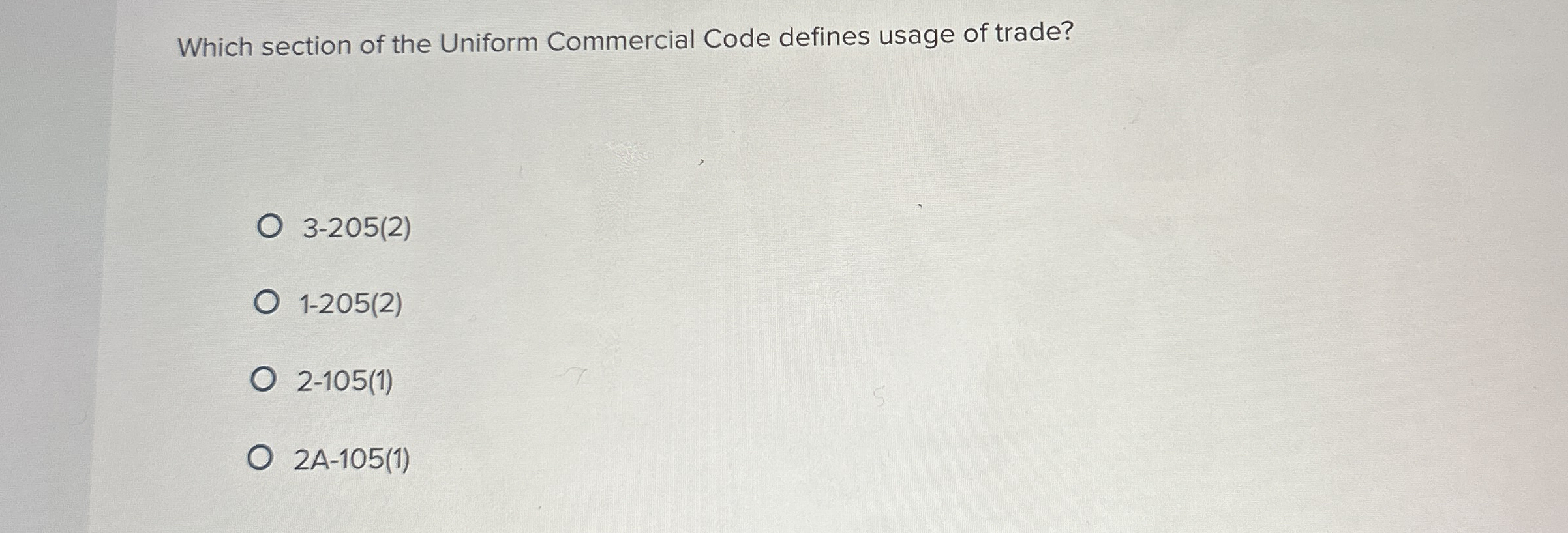 Solved Which section of the Uniform Commercial Code defines | Chegg.com