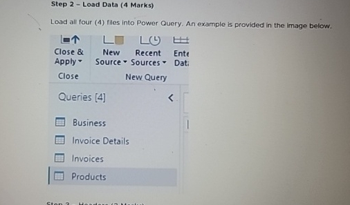 Solved Step 2 - ﻿Load Data (4 ﻿Marks)Load all four (4) | Chegg.com