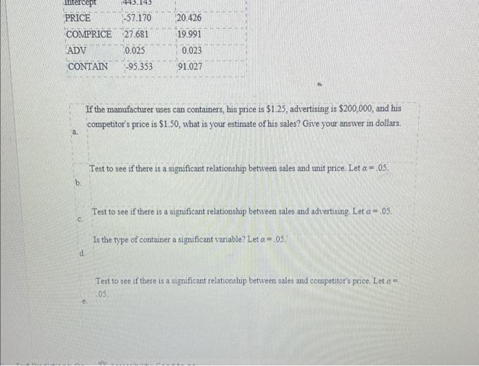 Solved 2. The Natural Drink Company has developed a | Chegg.com