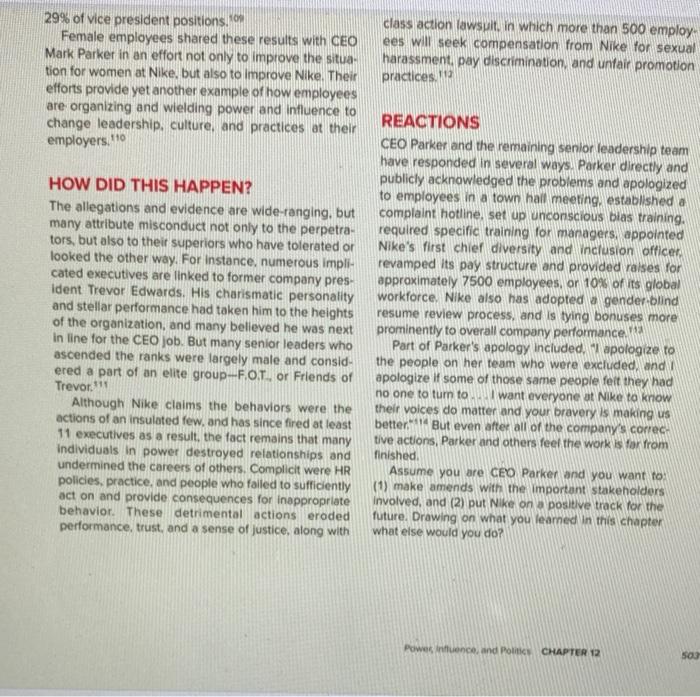 Solved PROBLEM-SOLVING APPLICATION CASE #MeToo-Just Do It! | Chegg.com