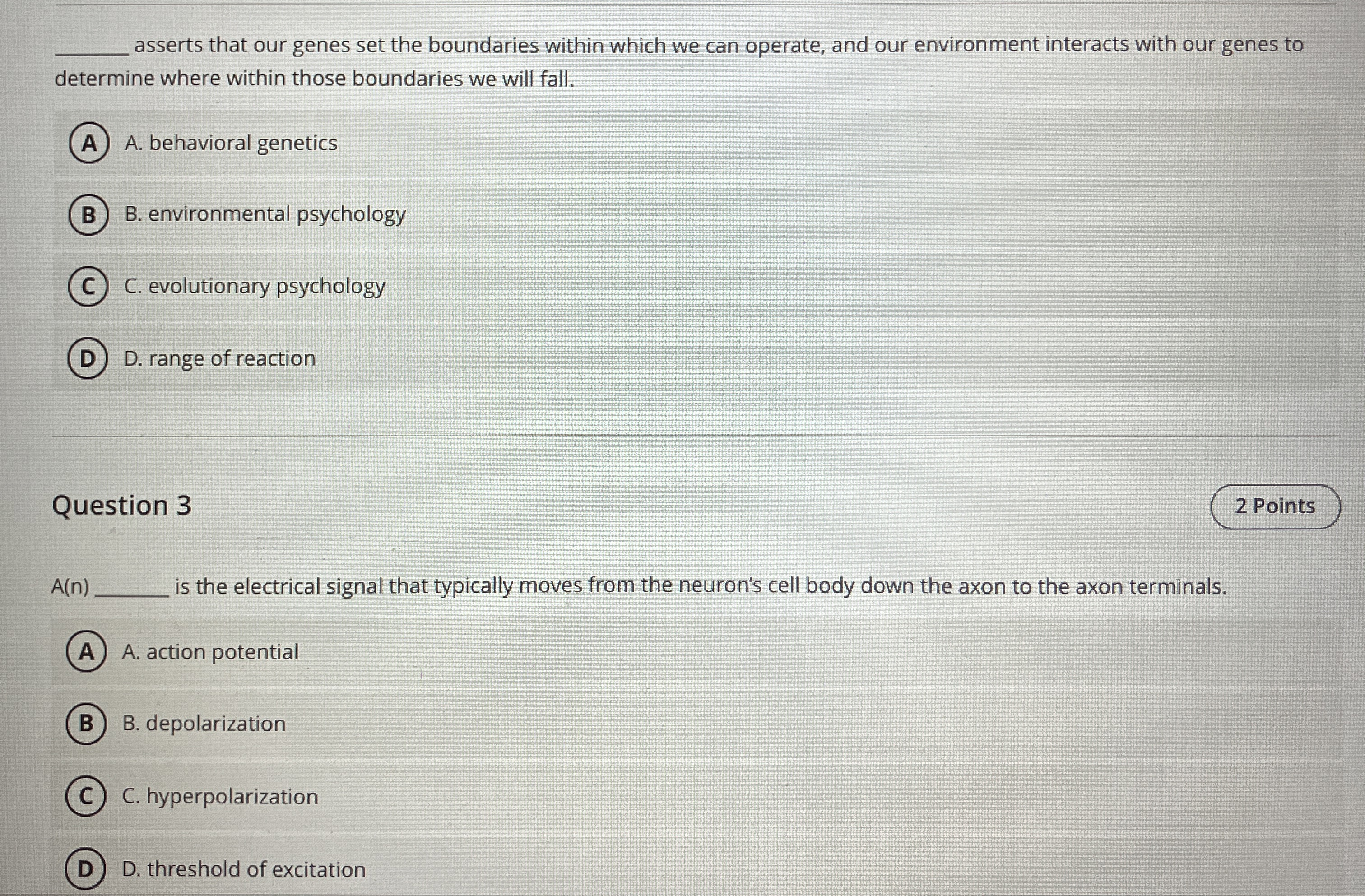Solved asserts that our genes set the boundaries within | Chegg.com