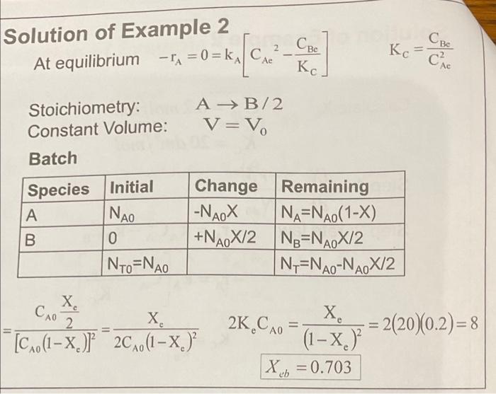 Solved Calculate the equilibrium conversion for gas phase | Chegg.com