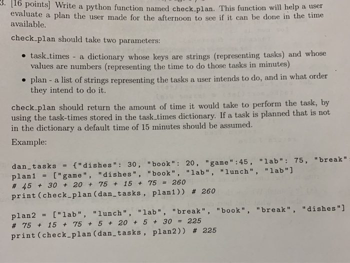 Solved 3. (16 points) Write a python function named S] Write | Chegg.com