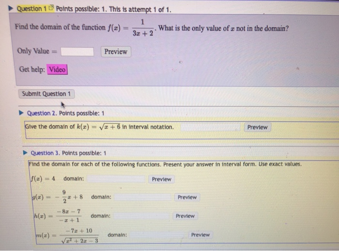 Solved Question 10 Points possible: 1. This is attempt 1 of | Chegg.com