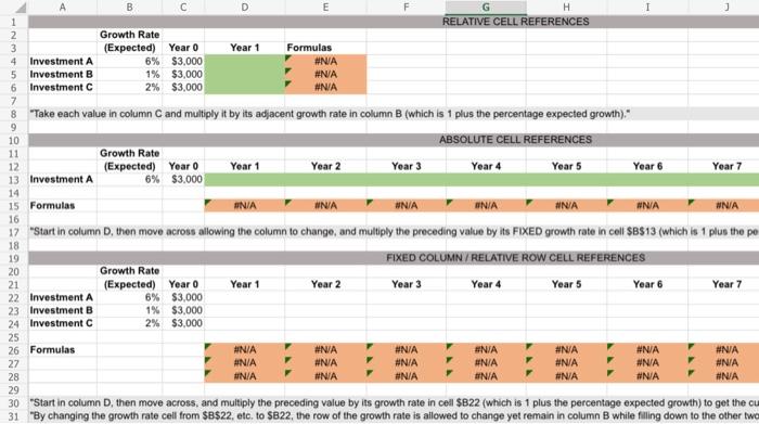 A Microsoft Excel spreadsheet is laid out in a grid | Chegg.com