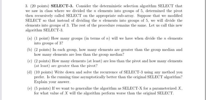 Solved 1. (10 points) Linear-Time Sorting. You are given the | Chegg.com