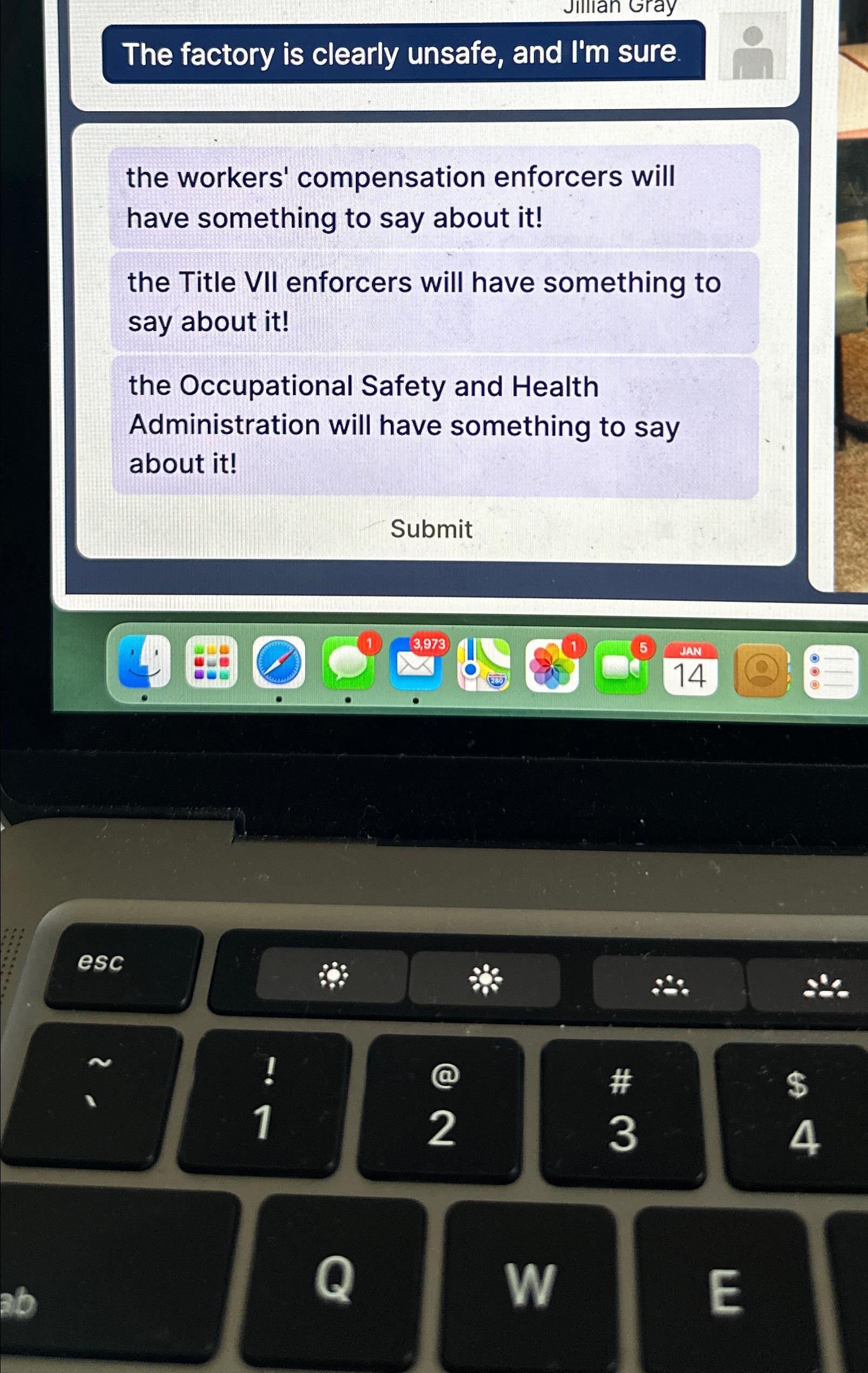Solved The factory is clearly unsafe, and l'm surethe | Chegg.com