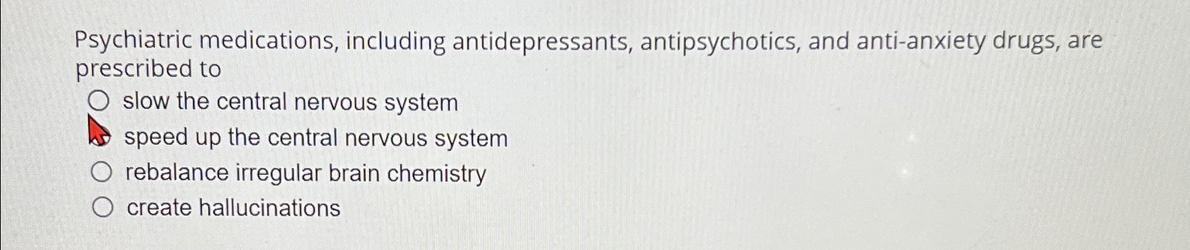 Solved Psychiatric medications, including antidepressants, | Chegg.com