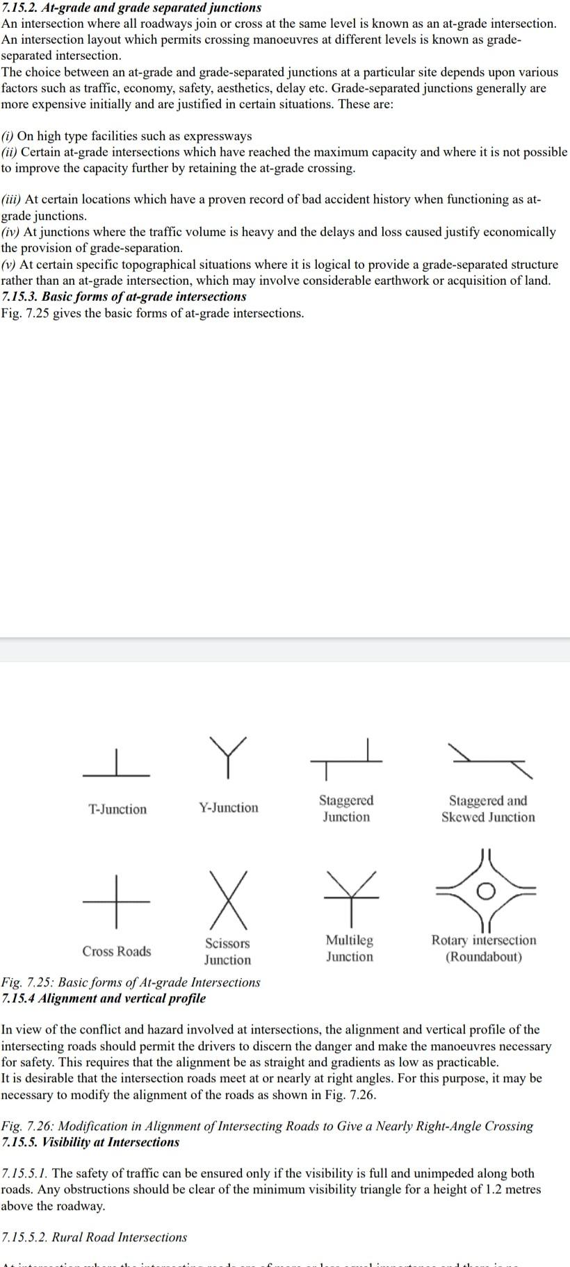 Solved 7.15.2. At-grade and grade separated junctions An | Chegg.com