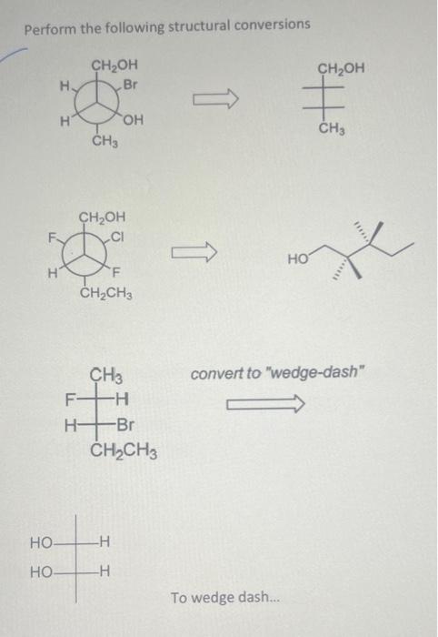 Solved 3. structural conversion. can you give tips on how to | Chegg.com