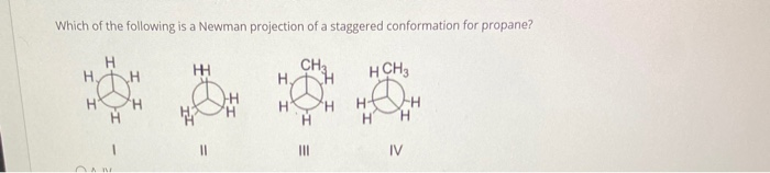 Solved Which of the following is a Newman projection of a | Chegg.com