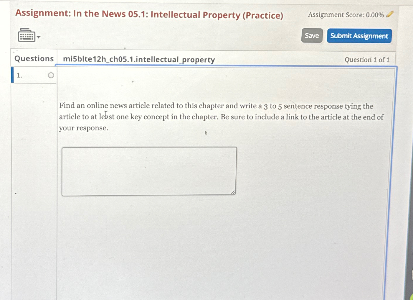 Solved Assignment: In the News 05.1: Intellectual Property | Chegg.com