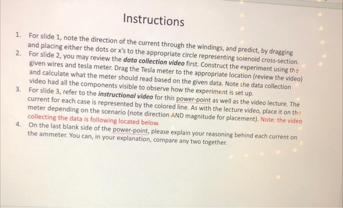 1. For slide 1, note the direction of the current | Chegg.com