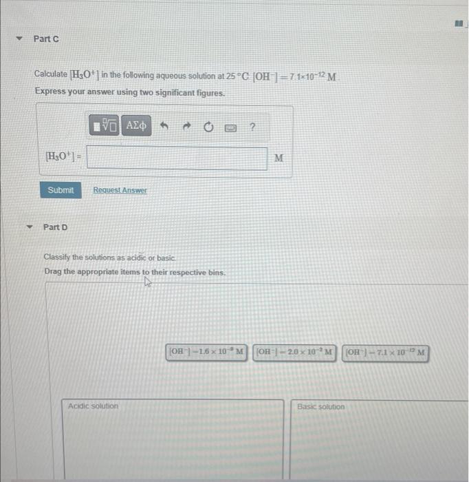 Solved Calculate [H3O+]in the following aqueous solution at | Chegg.com