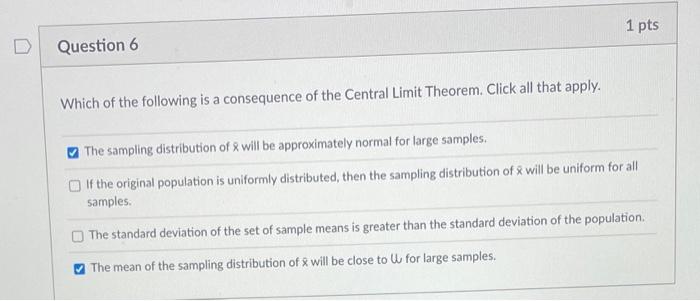 Solved Which of the following is a consequence of the | Chegg.com