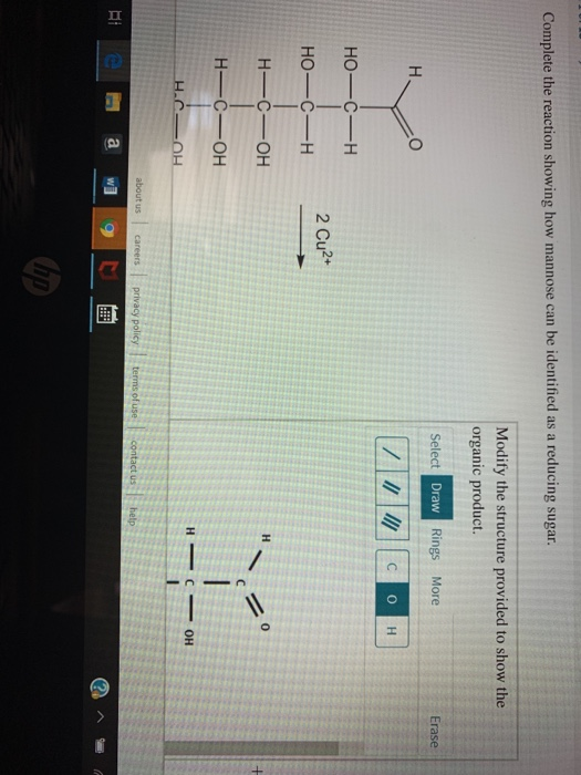 Solved > Complete the reaction showing how mannose can be | Chegg.com