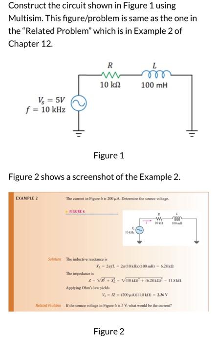 Construct the circuit shown in Figure 1 using | Chegg.com
