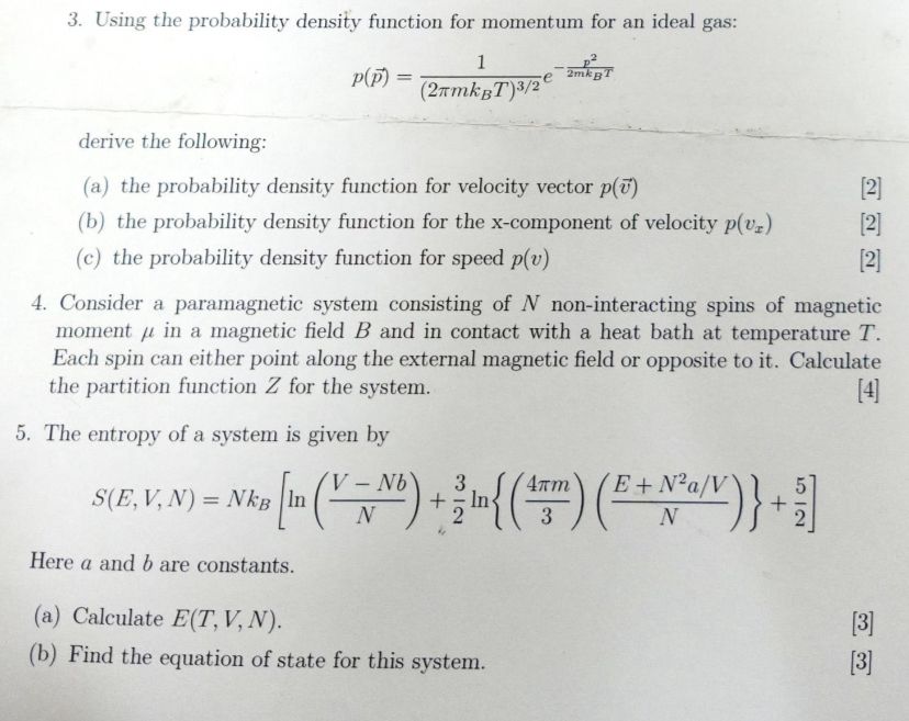 Solved 3. ﻿Using the probability density function for | Chegg.com