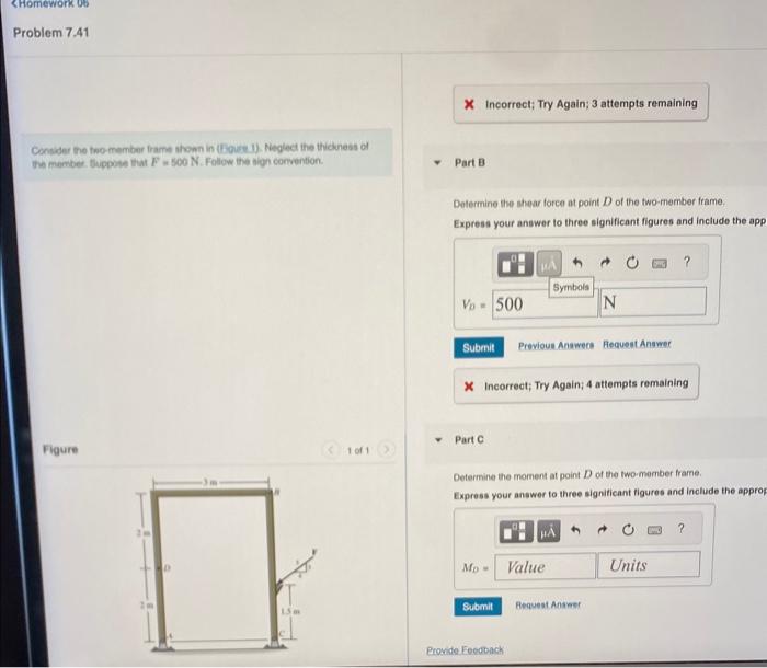 Solved X Incorrect: Try Again; 3 attempts remaining Consider | Chegg.com