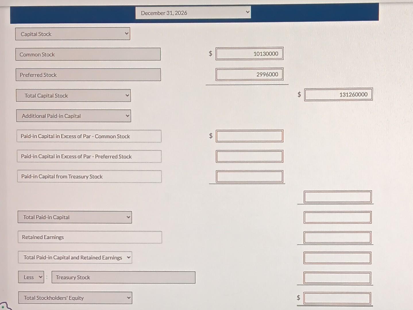 Solved The following transactions affected stockholders' | Chegg.com