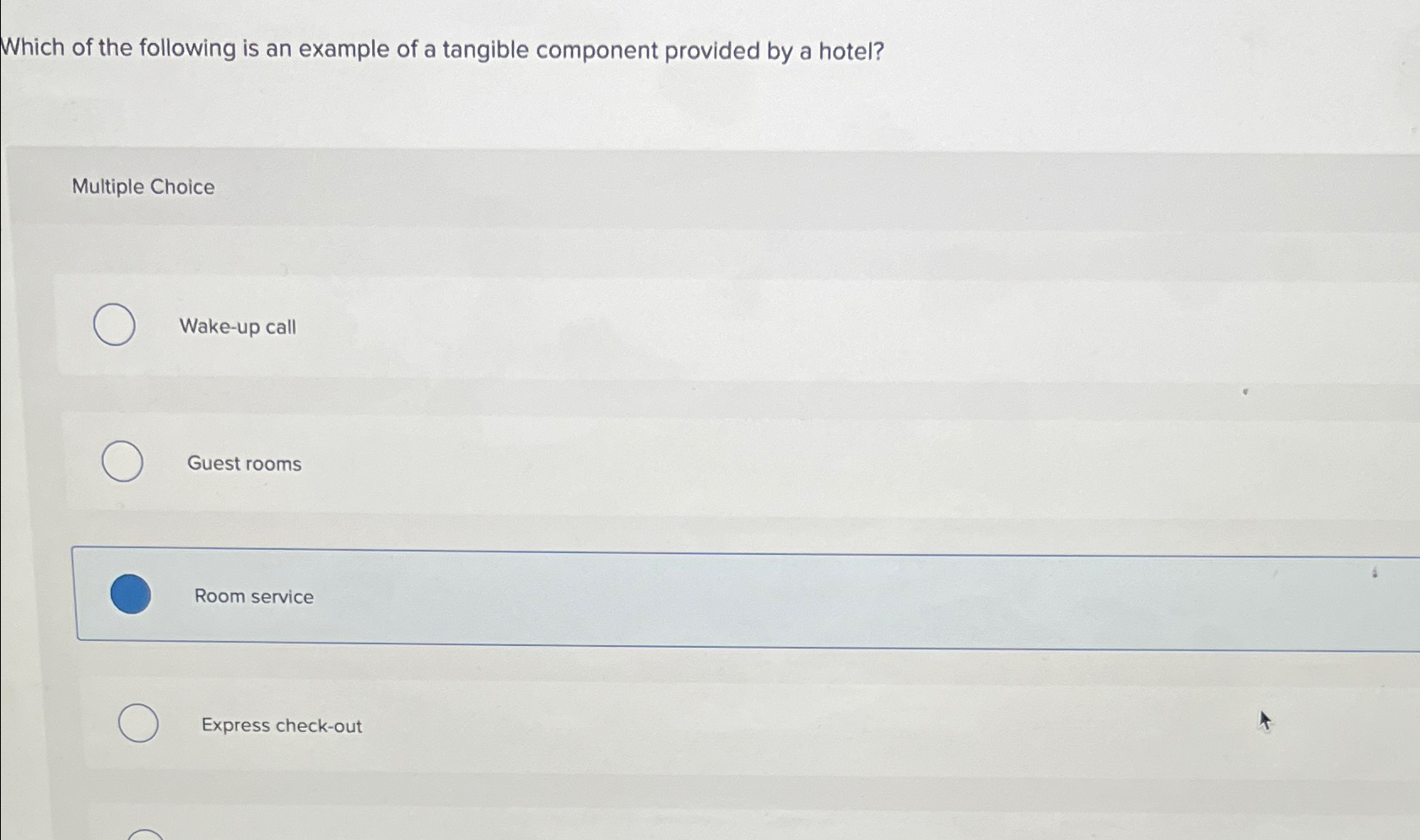Solved Which of the following is an example of a tangible | Chegg.com