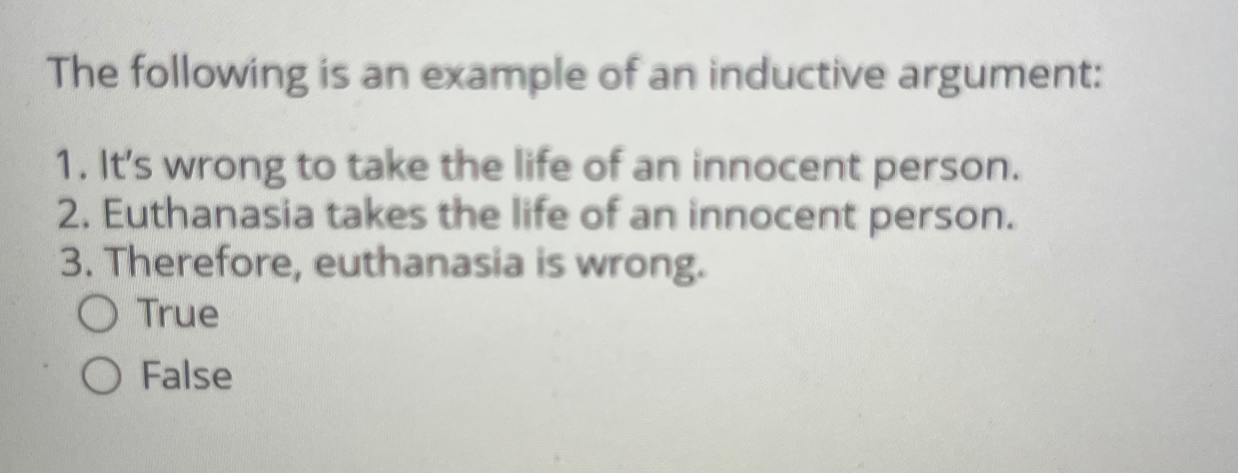 Solved The following is an example of an inductive | Chegg.com