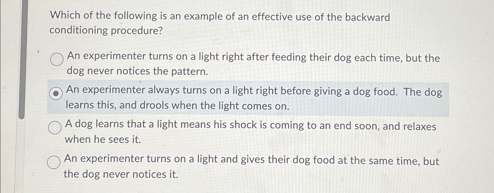 Solved Which of the following is an example of an effective | Chegg.com