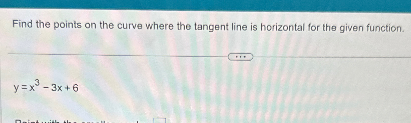 Solved Find the points on the curve where the tangent line | Chegg.com