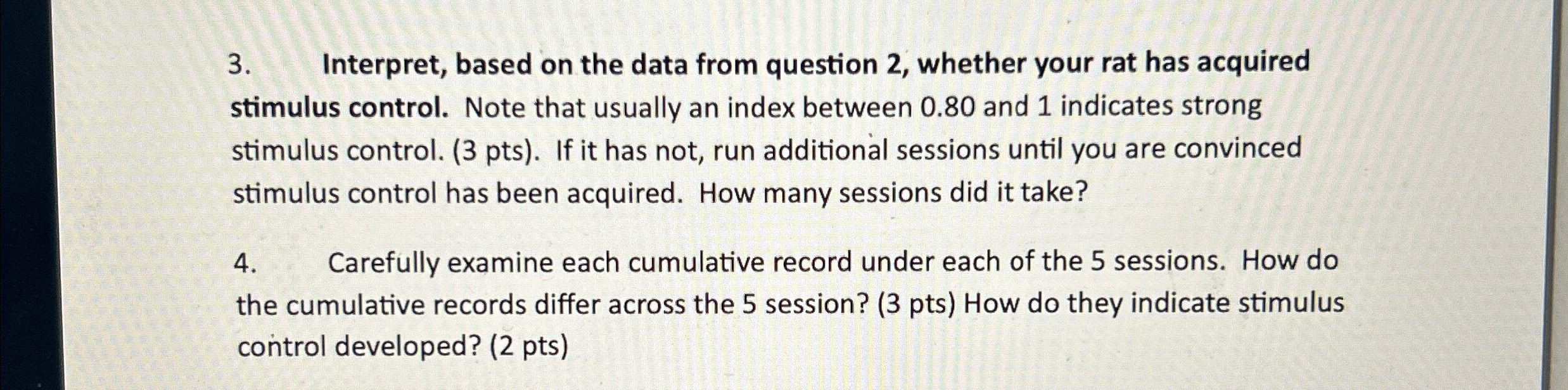 Solved Interpret, based on the data from question 2, | Chegg.com