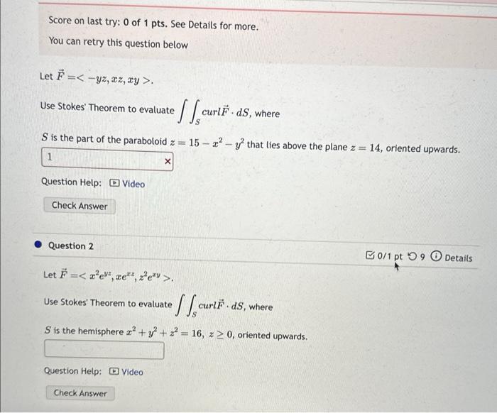 Solved please help i dont understand- 6.7 Strokes Theorem | Chegg.com
