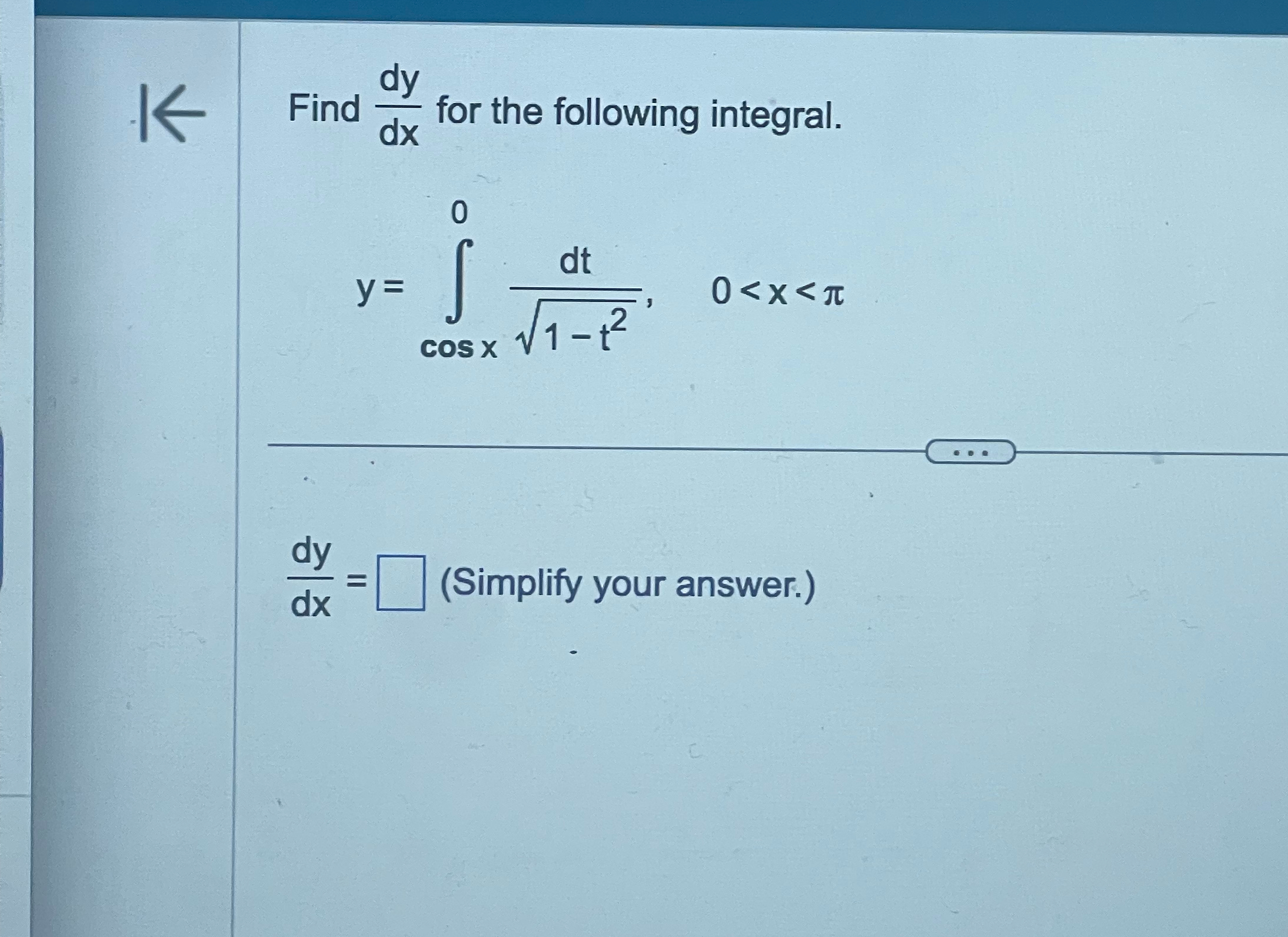 Solved Find dydx ﻿for the following | Chegg.com