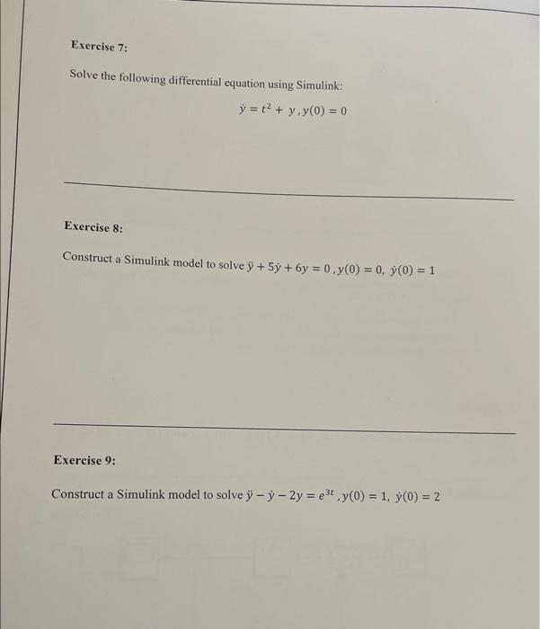 Solved Solve the following differential equation using | Chegg.com