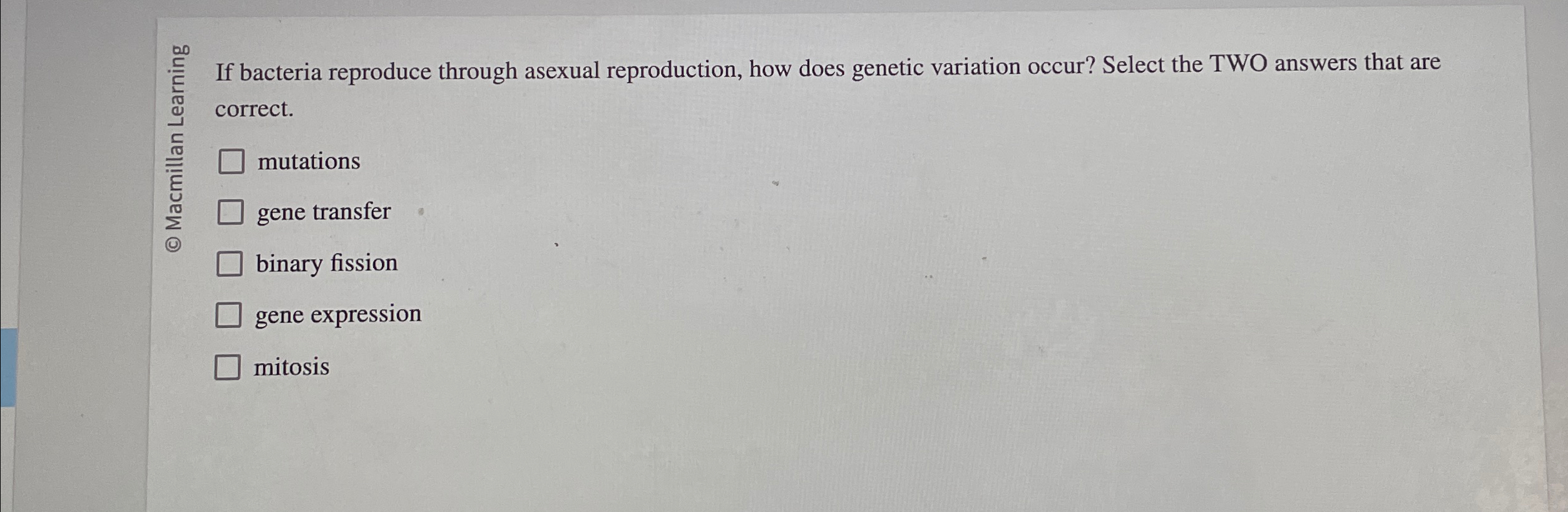 Solved If bacteria reproduce through asexual reproduction, | Chegg.com