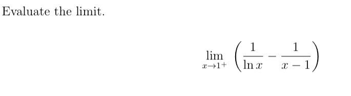 Solved Evaluate the limit. lim 2+1+ (A Inc X-1 Evaluate | Chegg.com