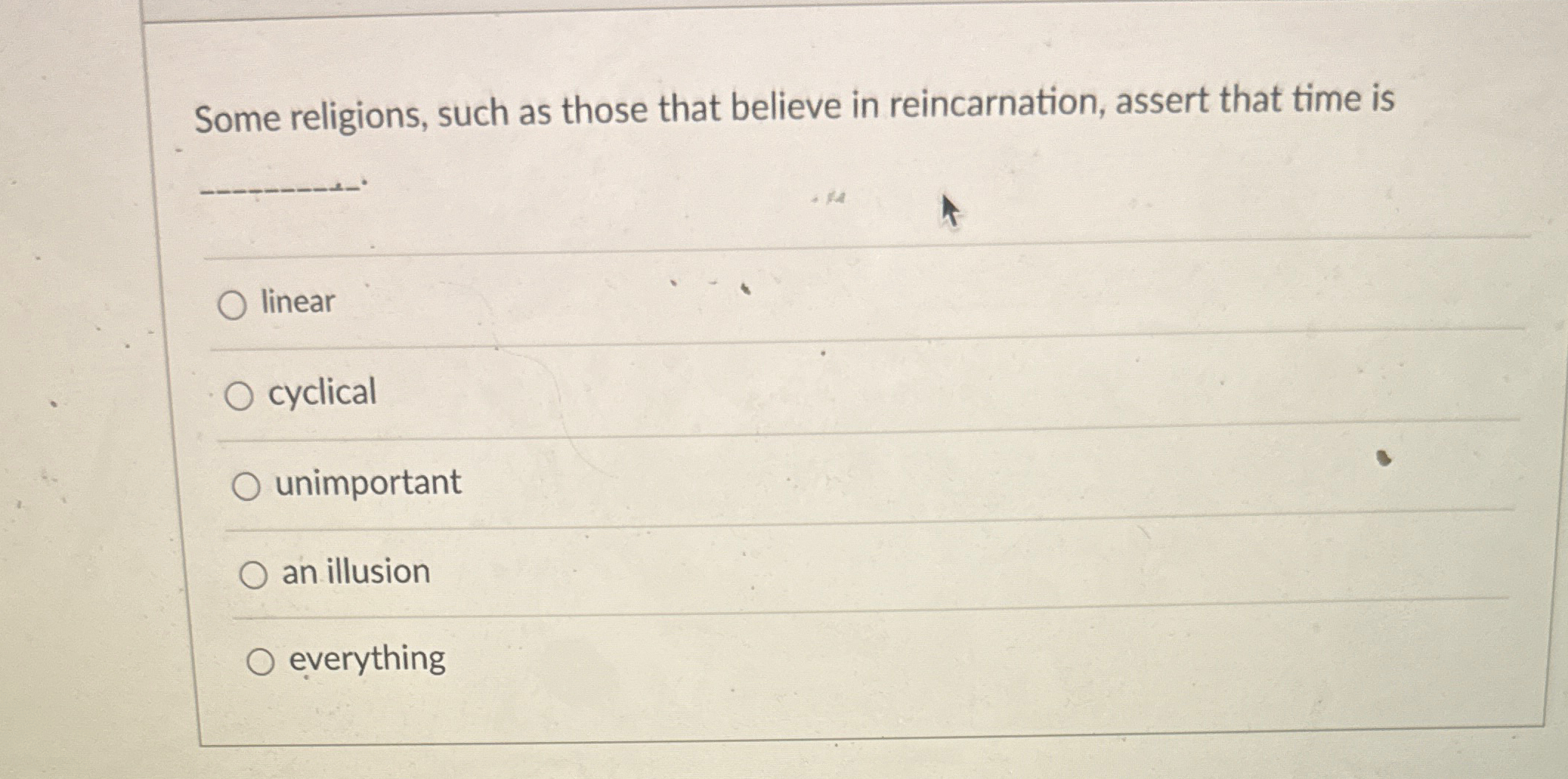 Solved Some religions, such as those that believe in | Chegg.com