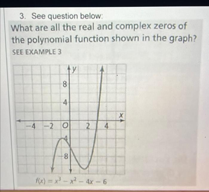 Solved 3. See question below: What are all the real and | Chegg.com