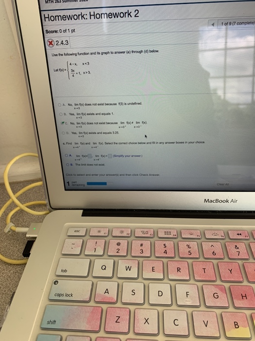 Solved MTH 263 Sum Homework: Homework 2 1 of 917 complete) | Chegg.com