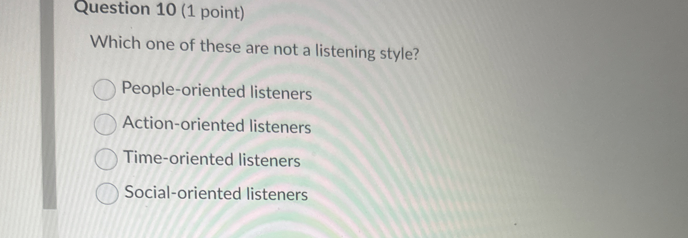 Solved Question 10 (1 ﻿point)Which one of these are not a | Chegg.com