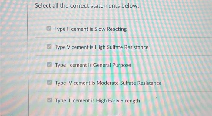 Solved Select all the correct statements below: Type II | Chegg.com