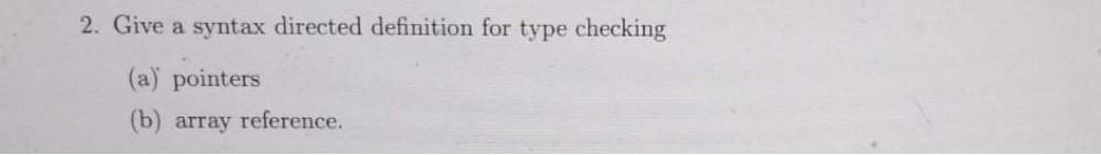 Solved this is a 2 marks question so please give me the | Chegg.com