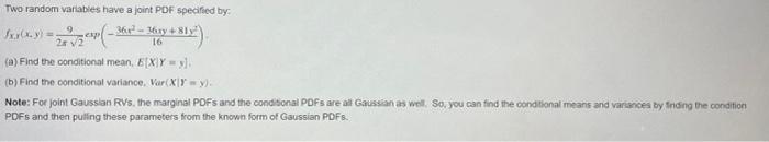 Solved Two random variables have a joint PDF specified by. | Chegg.com