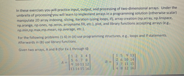 Solved EX-5. Multiply element-by-element the 34 column of A | Chegg.com