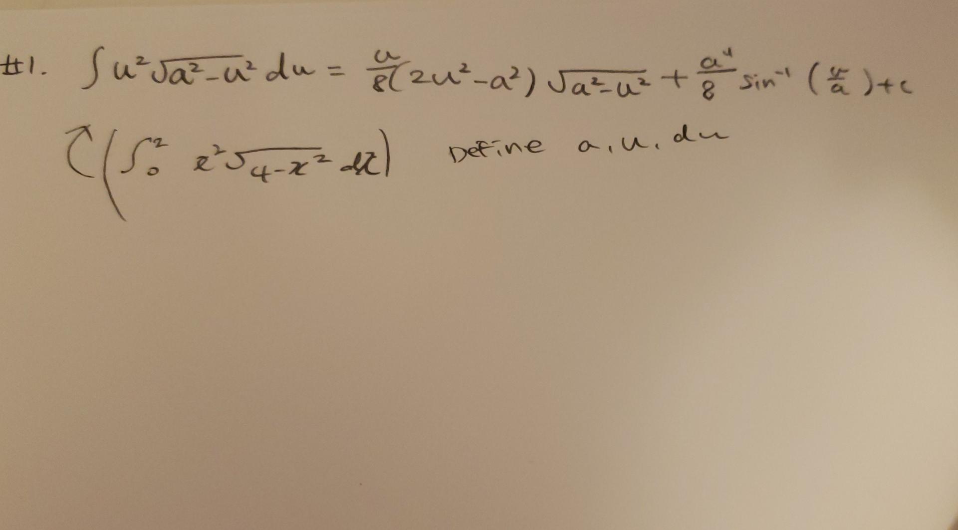 Solved integrate the following using the formula below use | Chegg.com