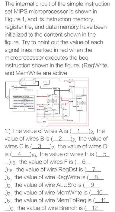 Solved The internal circuit of the simple instruction set | Chegg.com