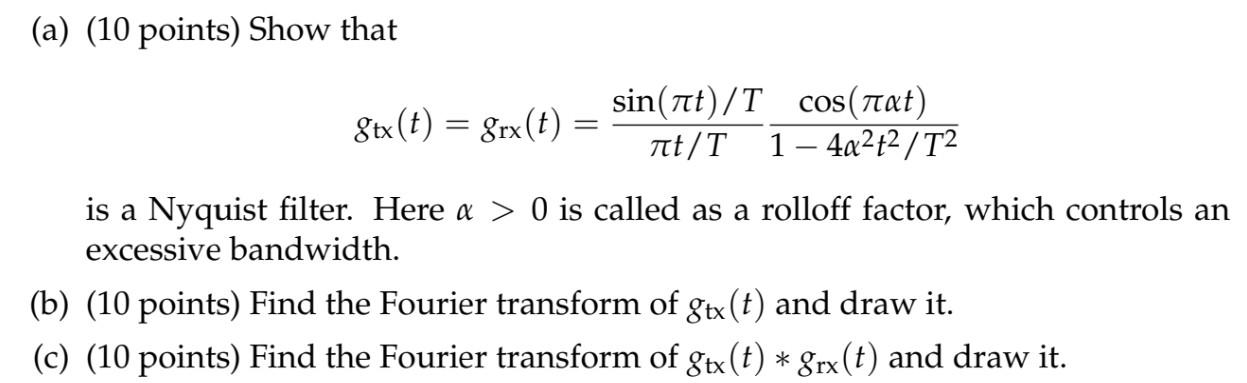 Solved (a) (10 points) Show that | Chegg.com