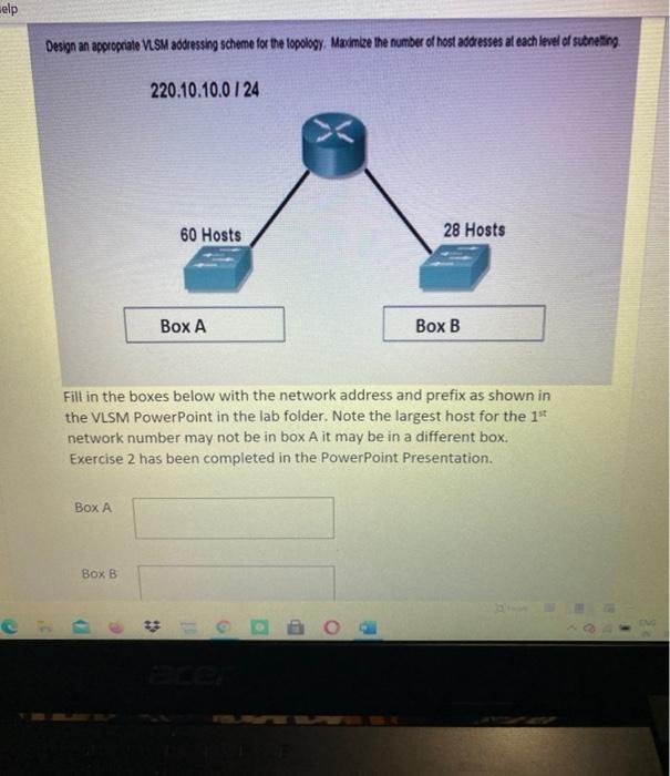 Solved elp Design an appropriate VLSM addressing scheme for | Chegg.com